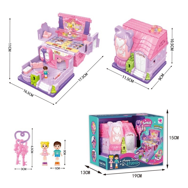 Jual Mainan magic doll house mainan anak anak Sweet Candy Room Surprise ...