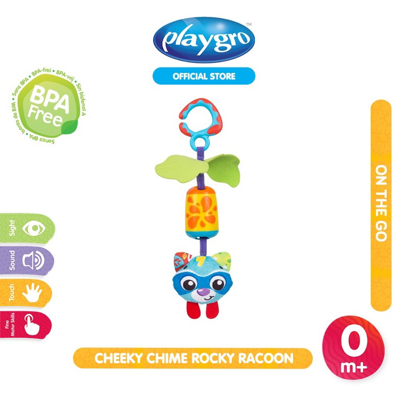 Jual Playgro Cheeky Chine Racoon Mainan Stroller Carseat Bayi | Shopee ...