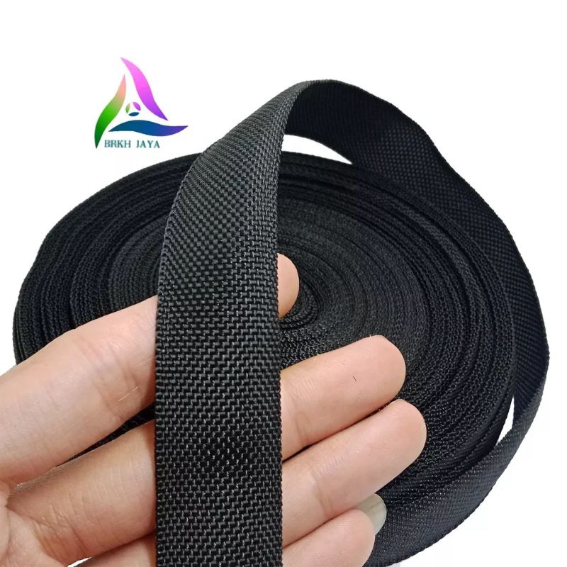 Jual TALI WEBBING BISBAN PCR 2.5 CM / WEBBING PELIPIT TAS HITAM | Shopee Indonesia