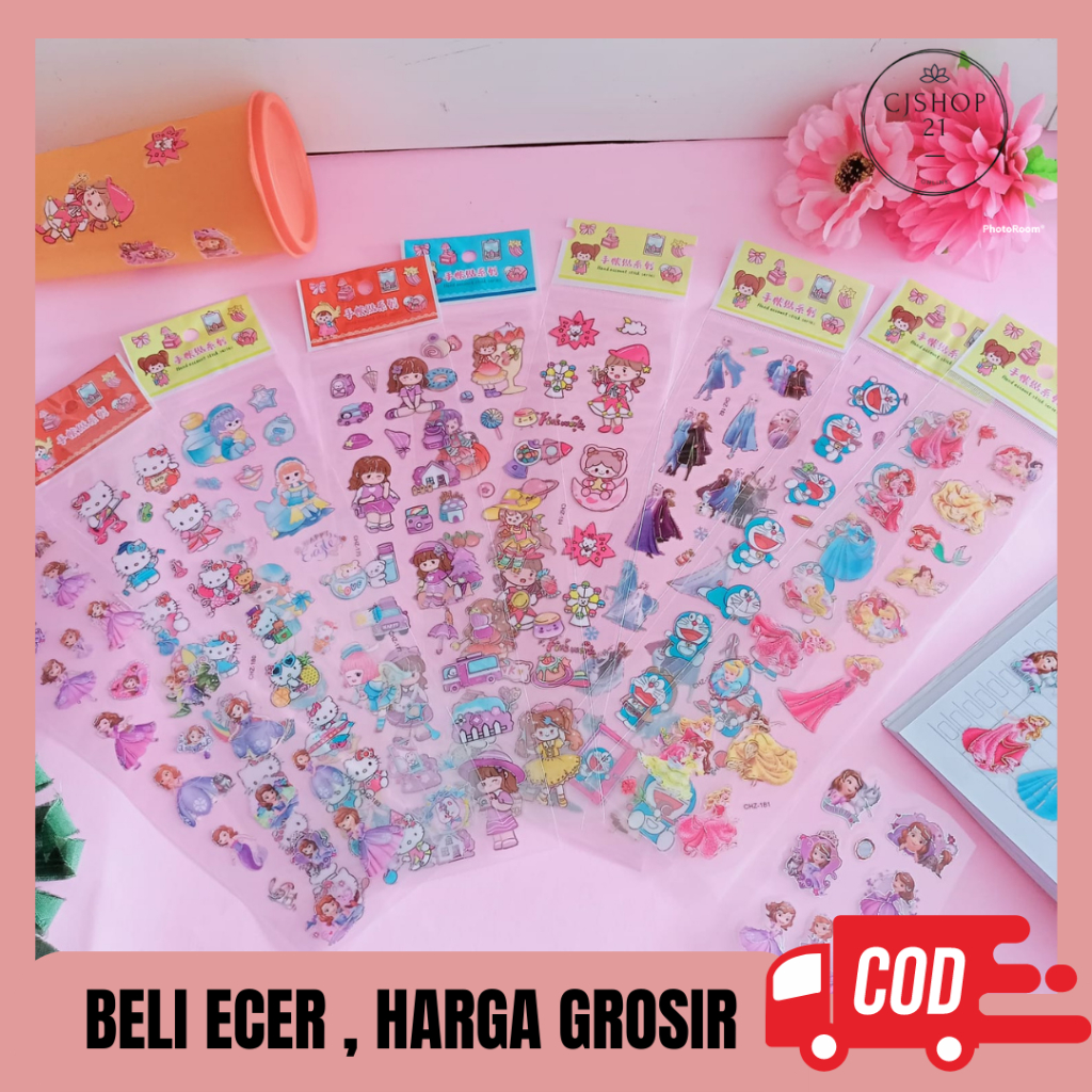 Jual Stiker Momo Panjang isi 20 pc / sticker mainan anak / Stiker ...