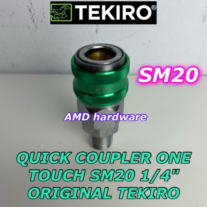 Jual TEKIRO QUICK COUPLER ONE TOUCH SM20 FEMALE SAMBUNGAN KOMPRESOR ANGIN SATU SENTUHAN SM 20 ...