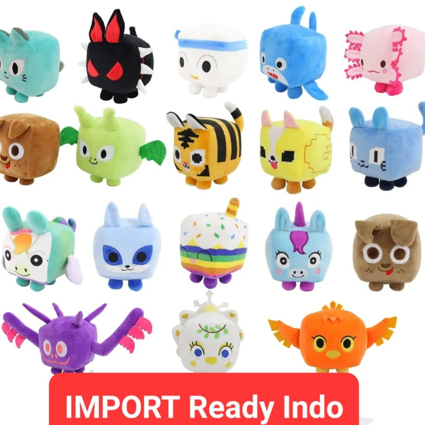Jual boneka pet x import game stimulator plush axolotl anjing kucing ...
