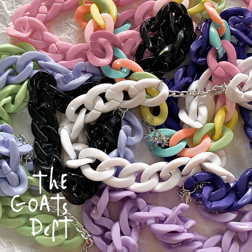 Jual The Goats Dept - Chain Thick Cuban Rainbow Necklace Choker ...