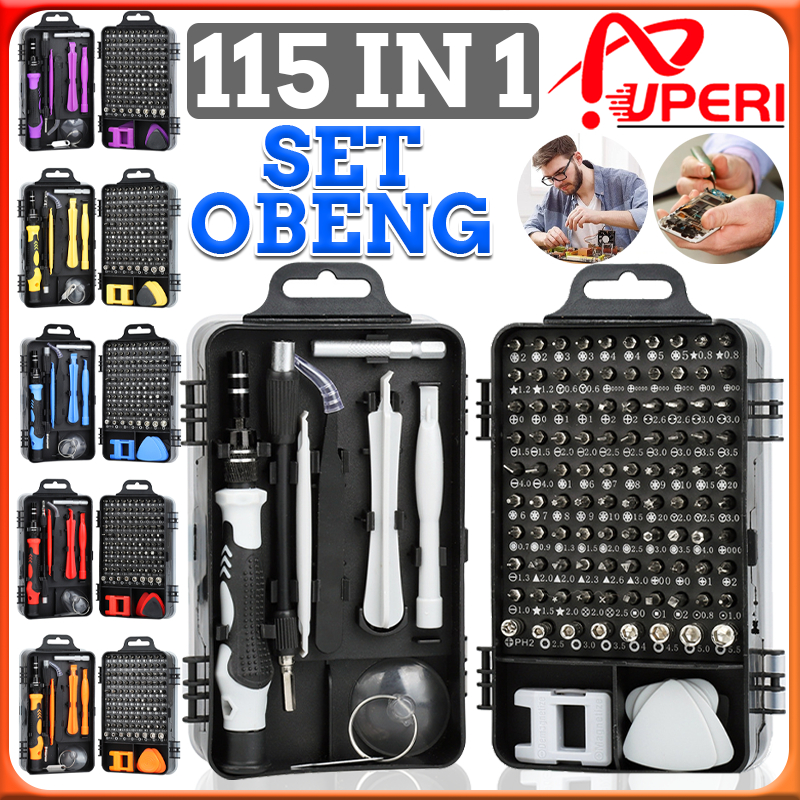Jual Obeng 115 in 1 Multifungsi full set Alat Bongkar Mini Precision ...