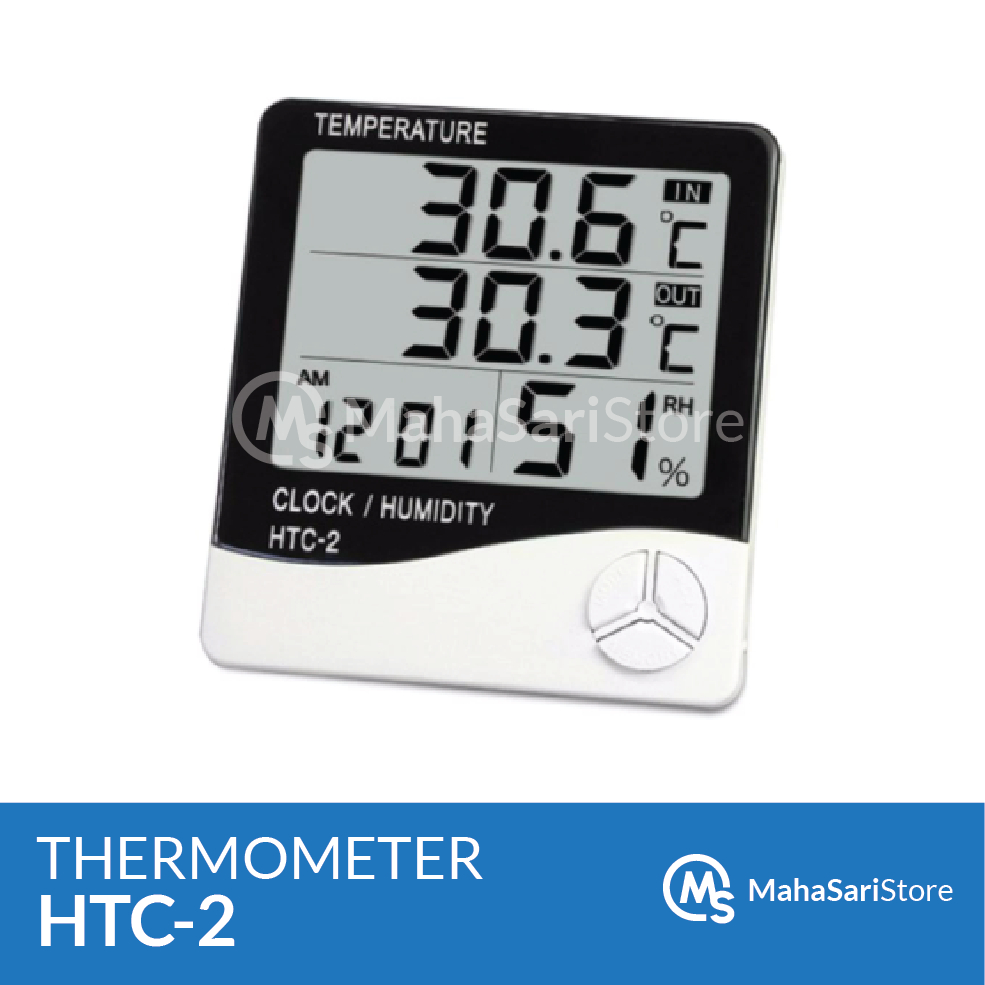 Jual HTC-2 Termometer Hygrometer Alat Ukur Kelembapan Suhu Ruangan Digital | Shopee Indonesia