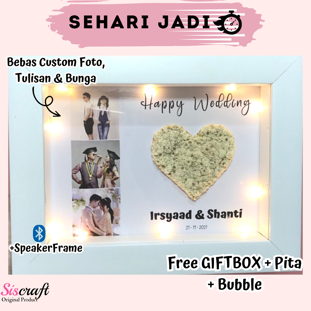 Jual Dried Flower in Frame with Foto | Flower in Frame | Kado Graduation / Kado Ulang tahun ...