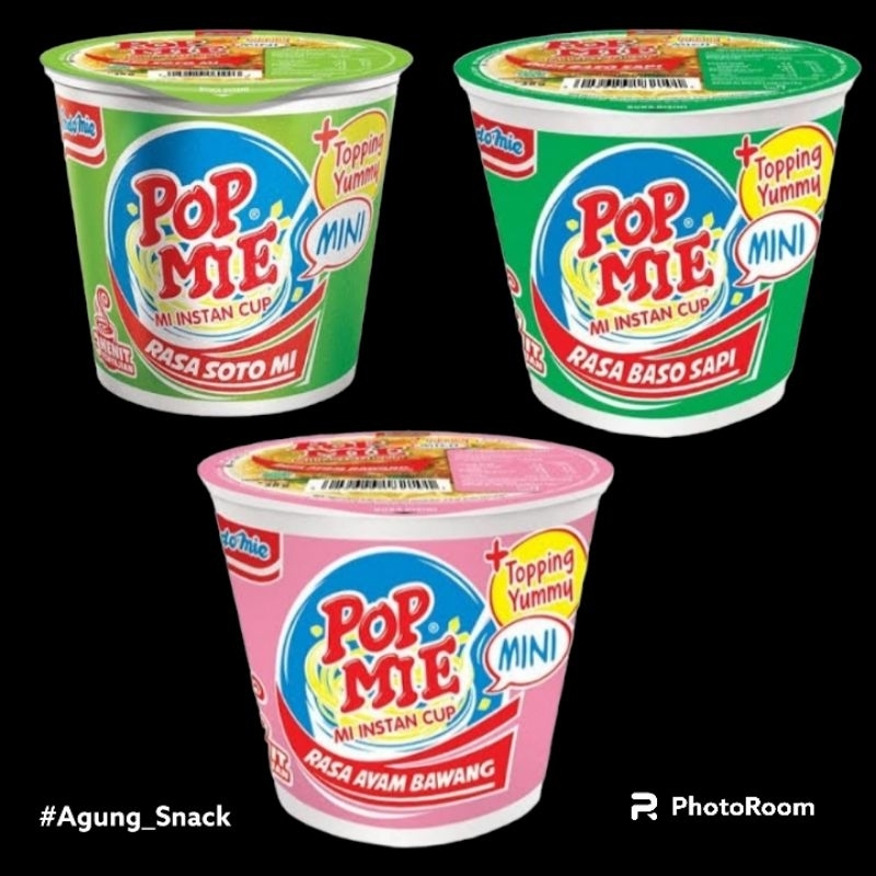 Jual Pop Mie Mini instan Cup Varian Rasa | Soto | Baso | Ayam Bawang ...