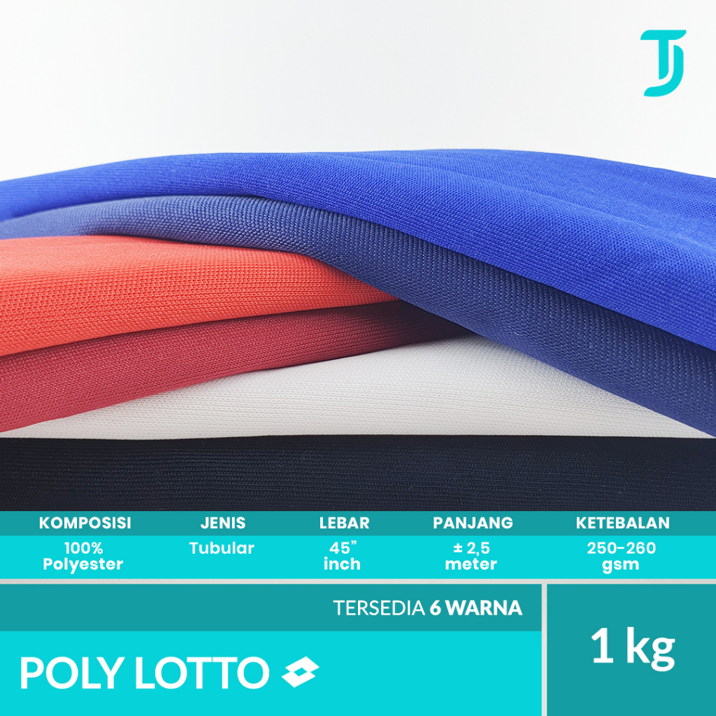 Jual 20s Poly Lotto | Kain Bahan Jersey & Sport Apparel | 1 kg | Bahan ...