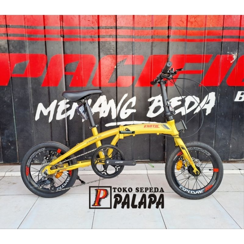 Jual SEPEDA LIPAT 16 EXOTIC EXPLORE 300 SELI FOLDING BIKE | Shopee ...