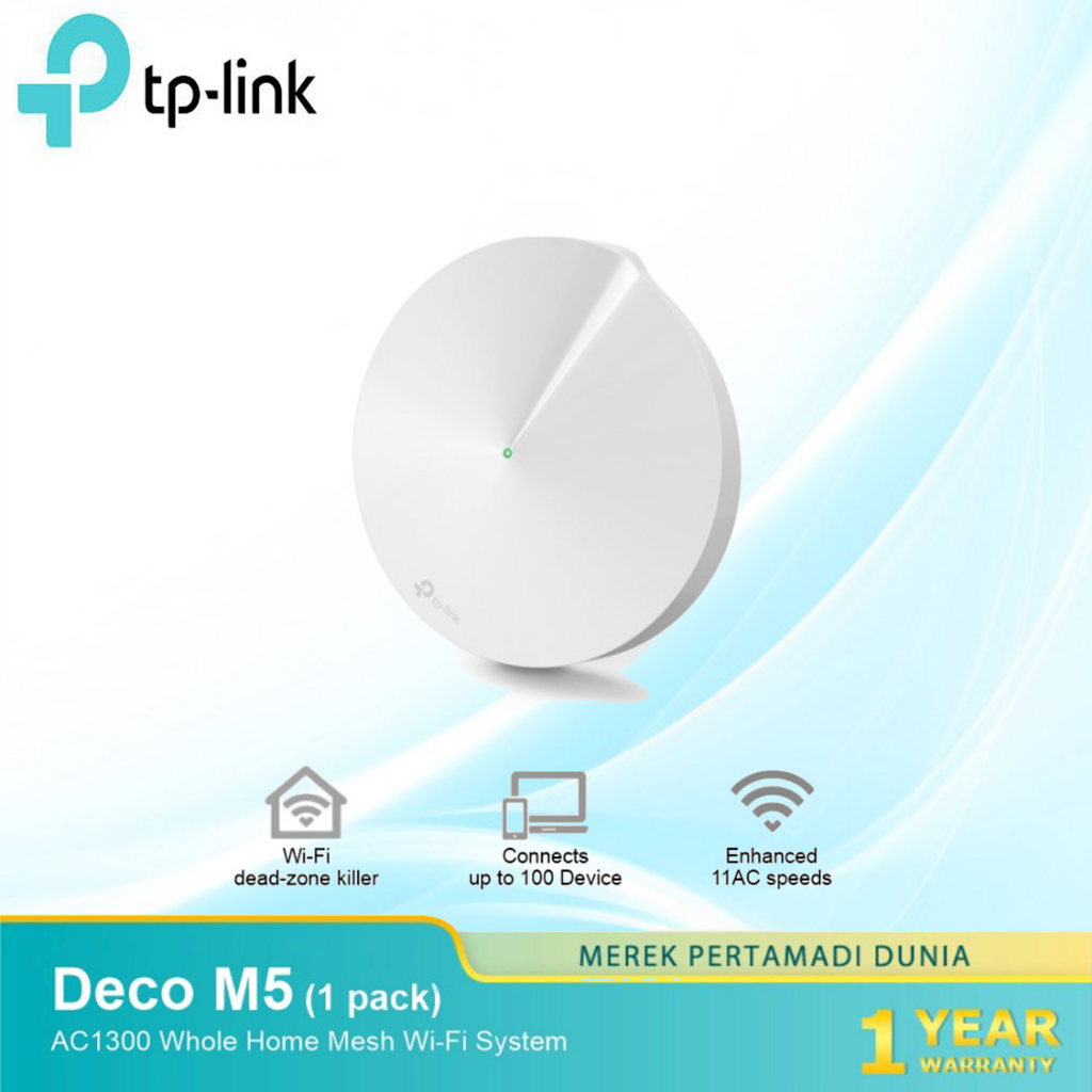 Jual TP-LINK DECO M5 AC1300 Whole Home Mesh Wi-Fi System (1 PACK ...
