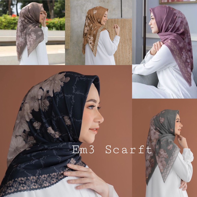 Jual DISKON HIJAB segiempat Voal motif Bigflow Series | Shopee Indonesia