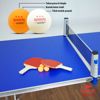 Jual SPEEDS Bola Ping Pong PingPong Tenis Meja Bintang 3 isi 60 pcs Bet Tennis Meja 032-8 ...