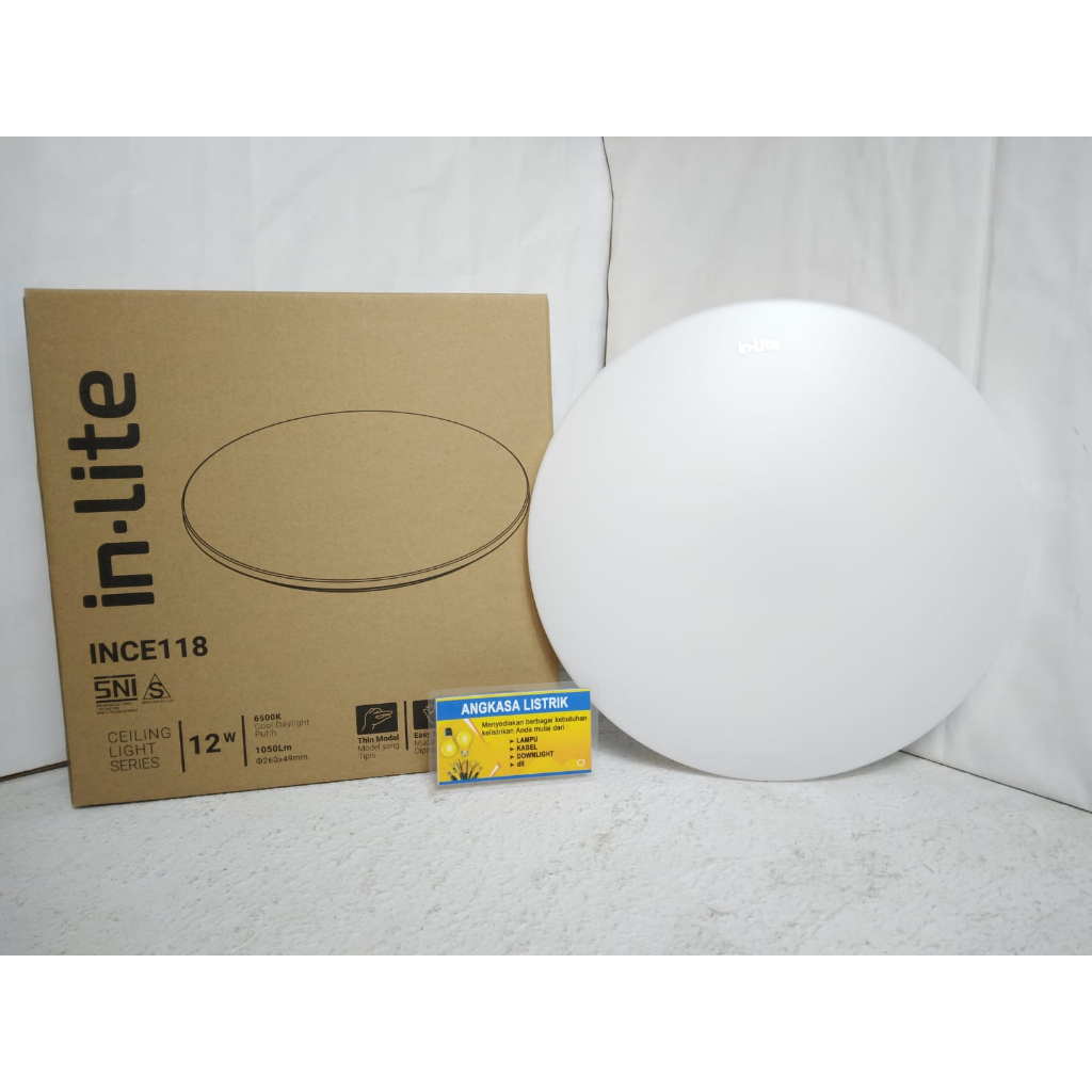 Jual LAMPU LED PLAFON BARET CEILING LIGHT INLITE 12W 12 WATT - INCE118 ...