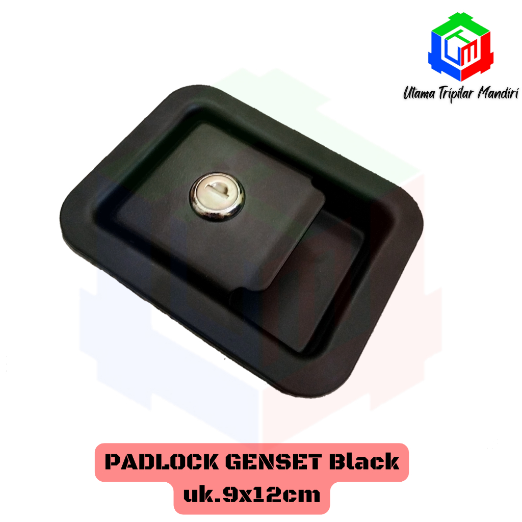 Jual Kunci Panel Handle Genset Door Lock Pintu Genset uk. 9 x12cm BLACK ...