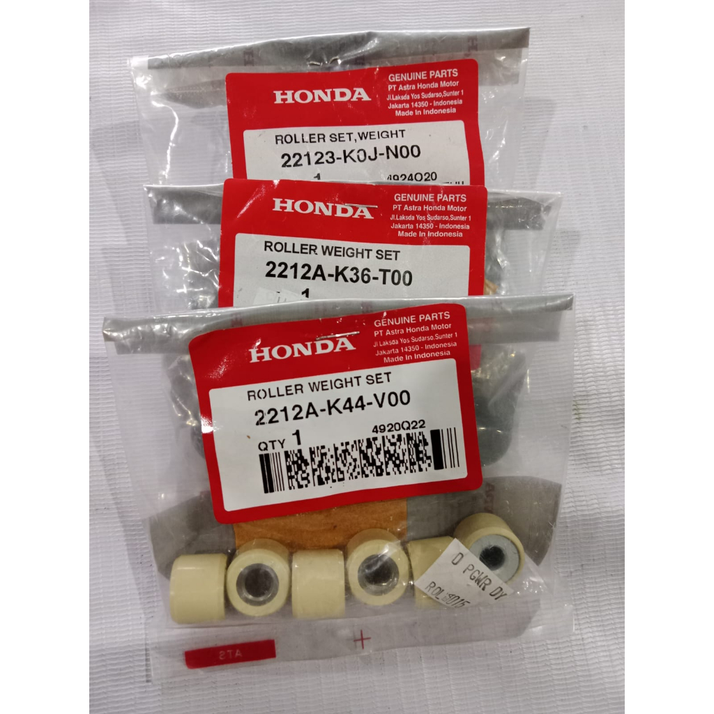 Jual Roller Only Set AHM KOJ Untuk Motor Matic Honda Beat dan Beat Street (2020), Genio (2019 ...