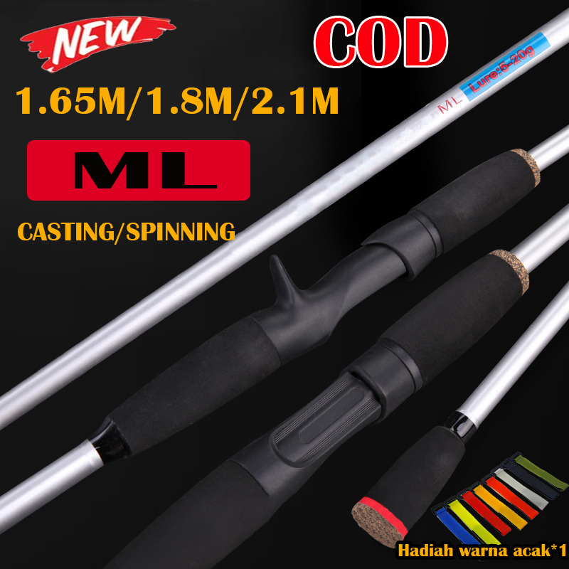 Jual HAIYI FISHING Joran Pancing 1.65m/1.8m/2.1m Hollow Karbon Fishing ...