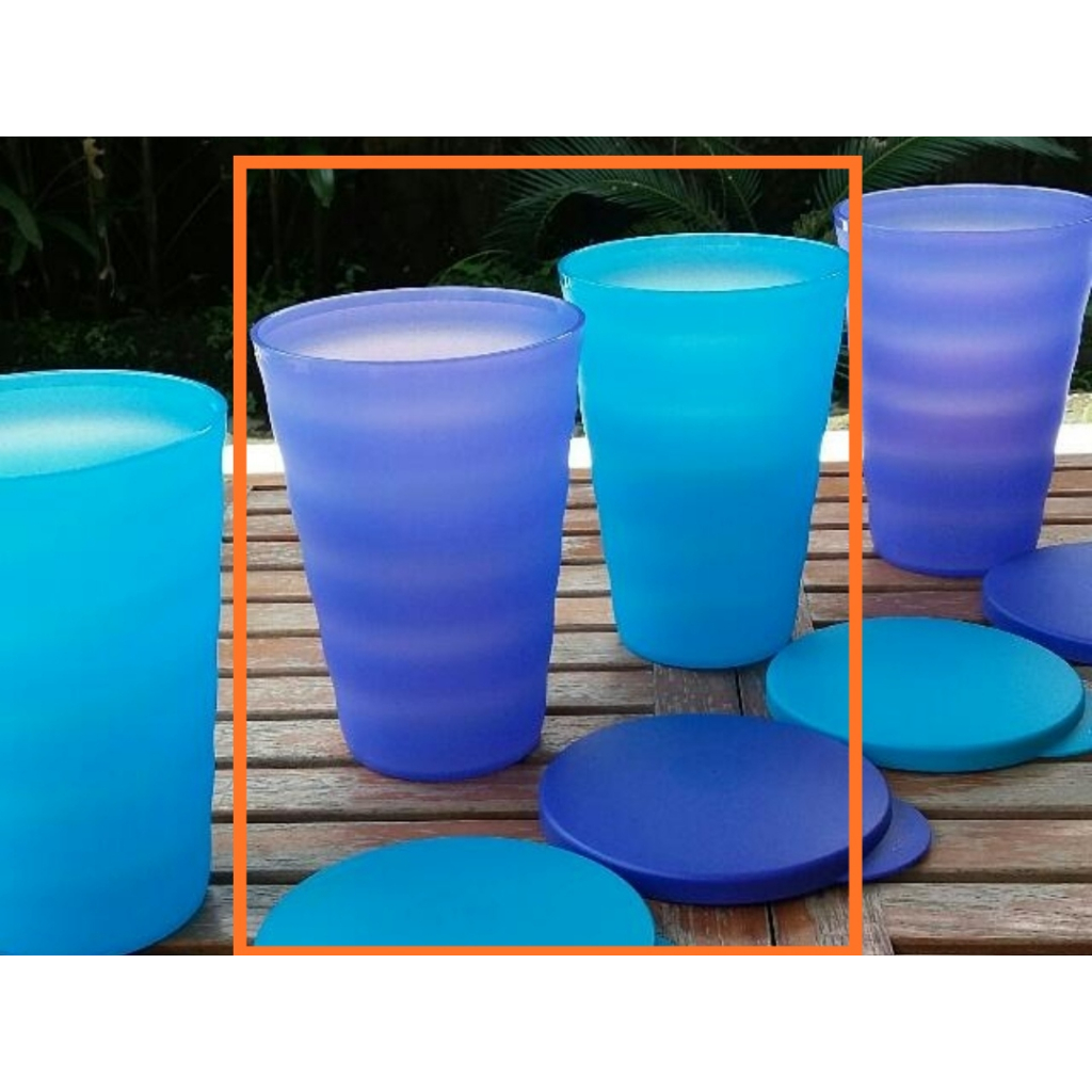 Jual Tupperware Ori - Expression Tumbler (2 pc Blue & Purple) | Shopee ...