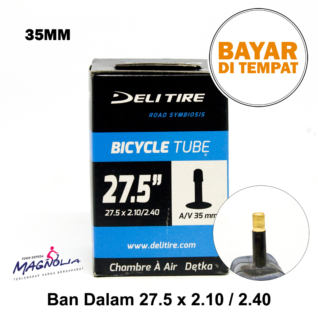Jual Ban Dalam Sepeda 27.5 x 2.10 2.40 2.50 Deli Tire Schrader Pentil Motor | Shopee Indonesia