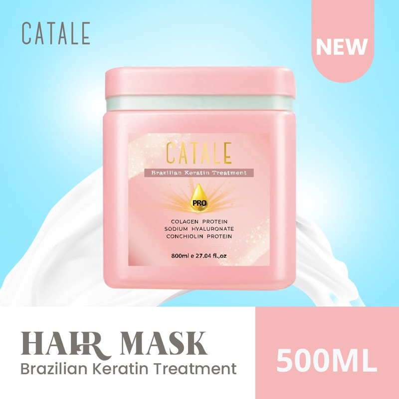 Jual CATALE Hair Mask Brazilian Keratin Treatment | 500 mL Colagen ...