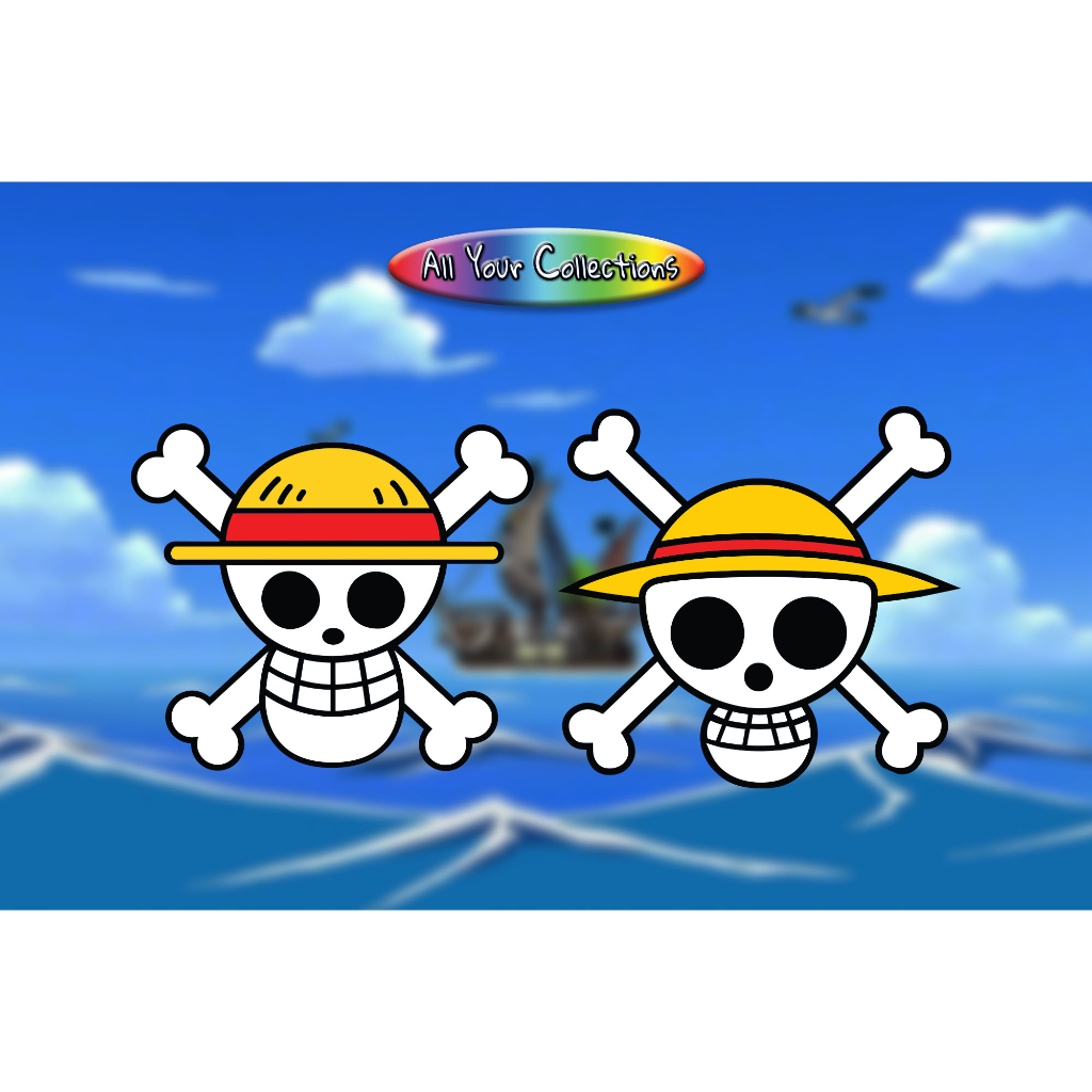 Jual STICKER LOGO ONE PIECE LUFFY FLAG STIKER LAPTOP TAS MOTOR | Shopee ...