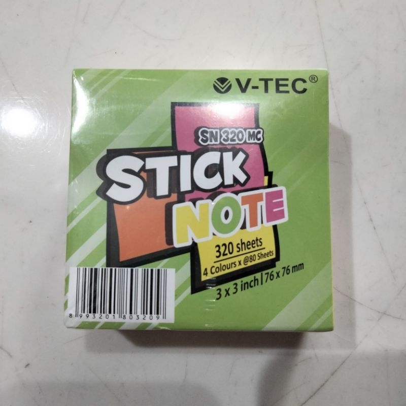 Jual Sticky Notes 4 Warna Vtec | Shopee Indonesia
