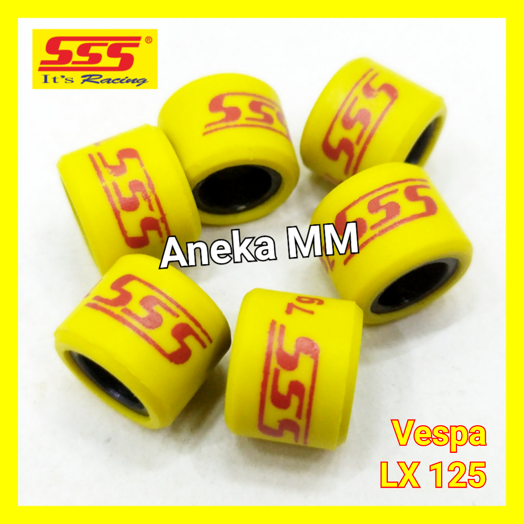 Jual SSS Roller Racing Vespa LX 125 Piaggio 3V Sprint Primavera GTS LX 150 S150 12g | Shopee ...