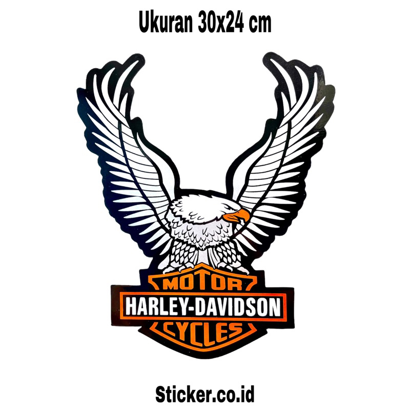 Jual Sticker Elang Harley Davidson Ukuran 30x24 cm | Shopee Indonesia