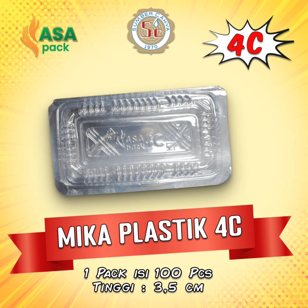 Jual Mika Plastik Kue dan Makanan UK 4C isi 100 Pcs | Shopee Indonesia