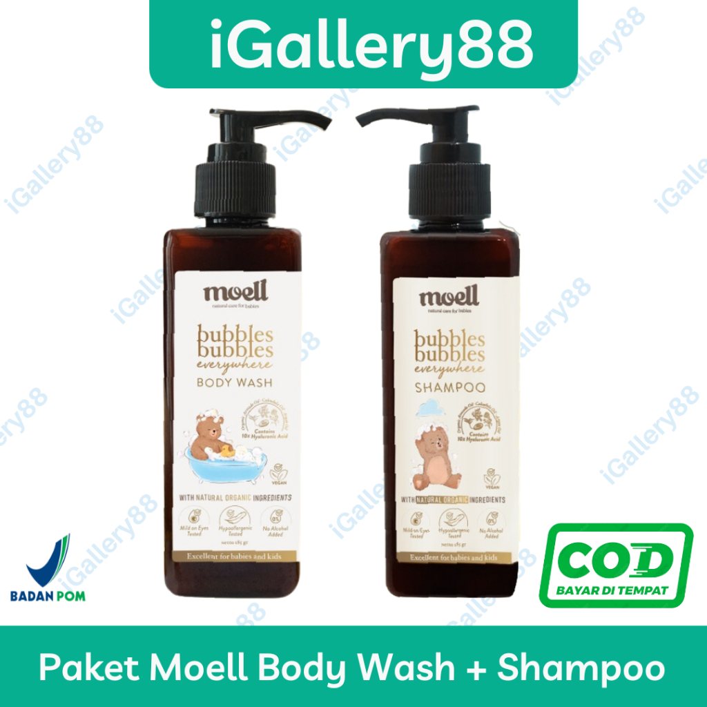 Jual Moell Special Bundling Bubbles Bubbles Everywhere Body Wash ...