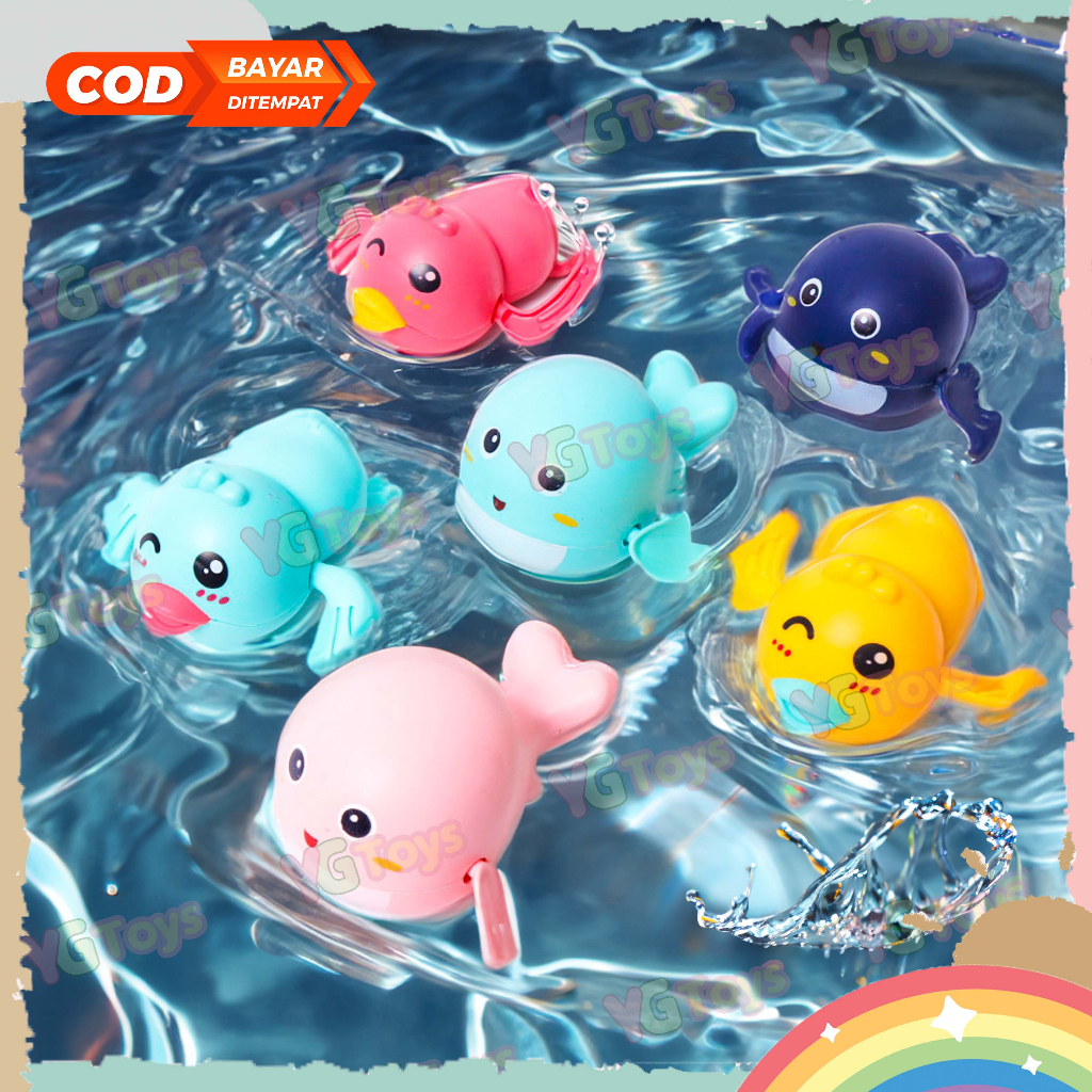 Jual YGtoys Mainan Mandi Anak Bayi Kepiting Renang Kura Kura Binatang ...