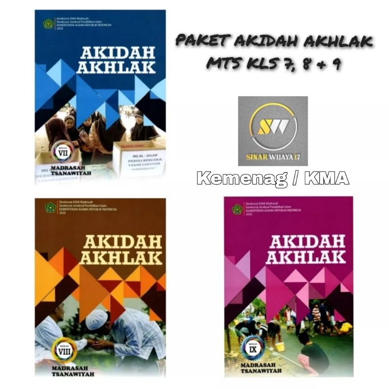 Jual Buku Paket Akidah Akhlak Kelas 7 , 8 , 9 Mts / KMA 2020 | Shopee Indonesia
