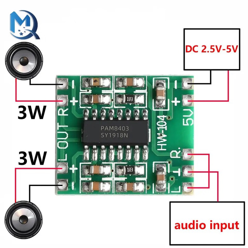 Jual PAM 8403 mini digital HIFi audio amplifier stereo | Shopee Indonesia