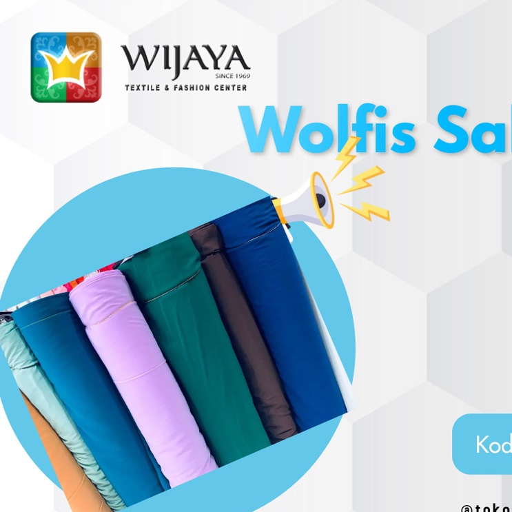Jual Kain Wolfis, Kain Gamis, Kain dress cantik furring per 0.5 meter ...