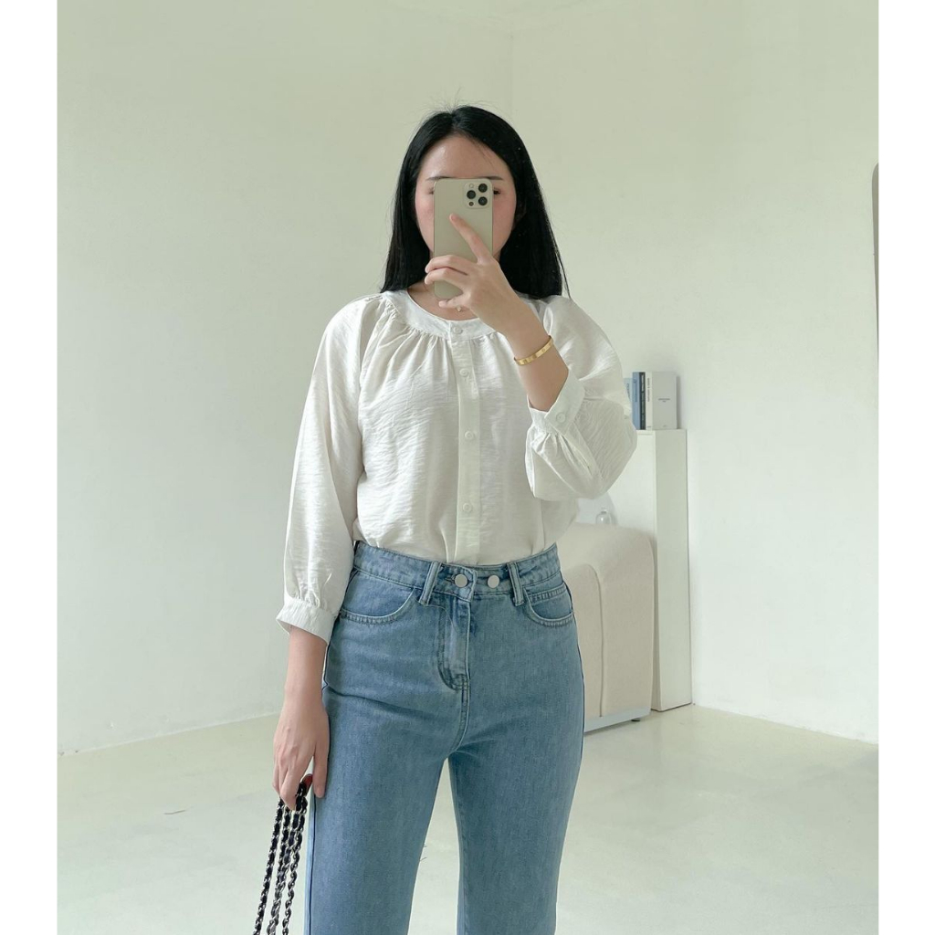 Jual Sherva Blouse - Kemeja Blouse - Atasan Wanita - Kemeja Polos ...