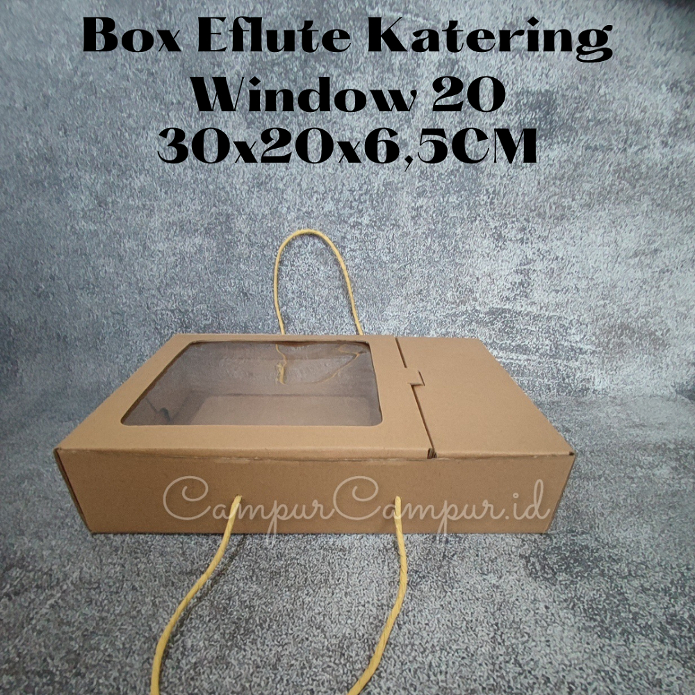 Jual Box Catering Sekat Window Nasi Minuman Snack 30x20x6,5 Kotak Nasi ...