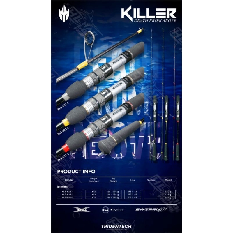 Jual Joran Jigging Tridentech Killer KLS-632-2 | Shopee Indonesia
