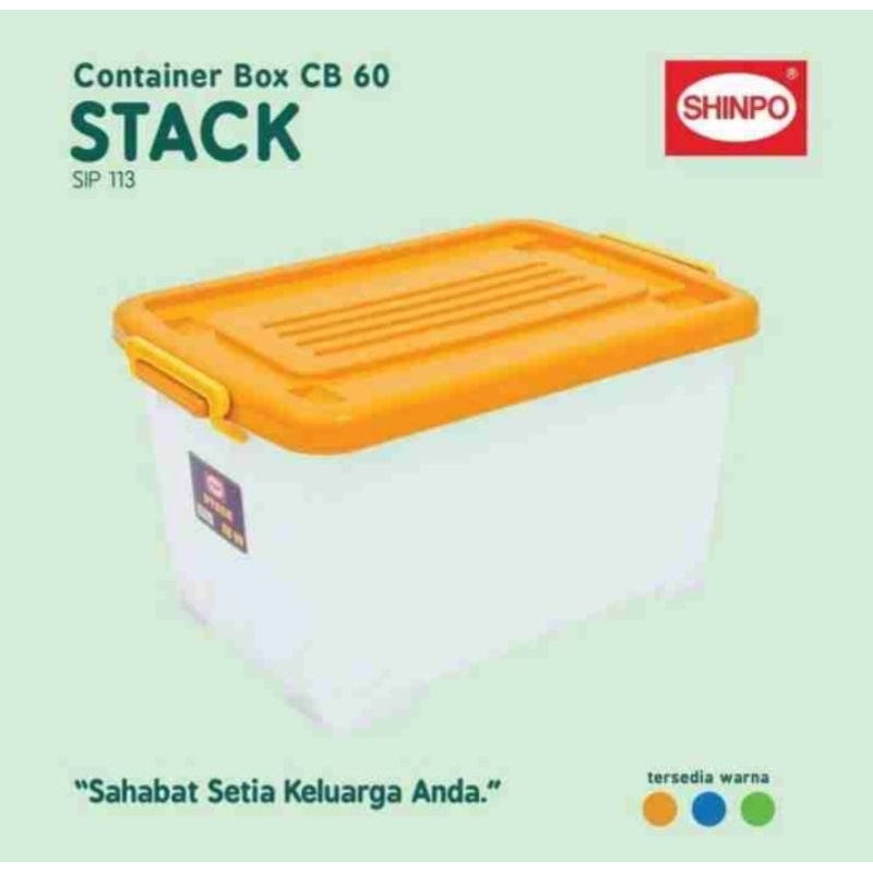 Jual Box container shinpo cb 60 kontainer shinpo 60 liter | Shopee ...