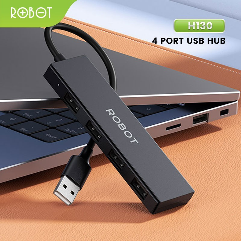 Jual Robot H130 USB HUB 2.0 4 Ports Portable Multi Function | Shopee ...