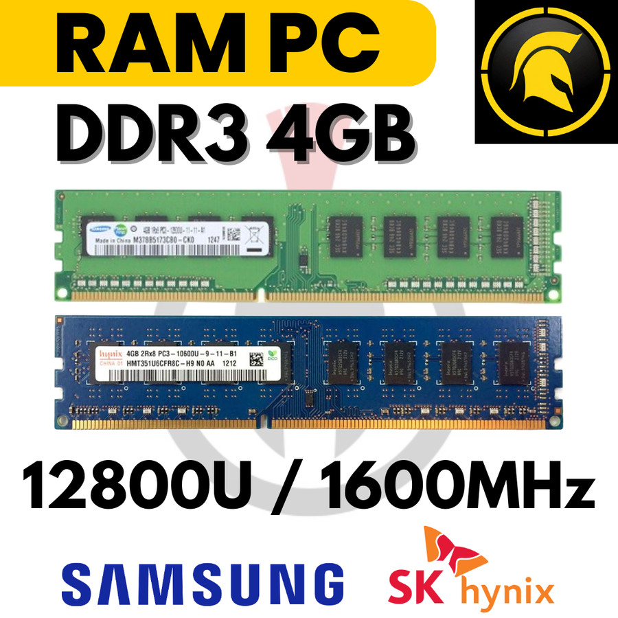Jual RAM / Memory DDR3 4GB PC 12800U / 10600U (RAM PC Built Up ...