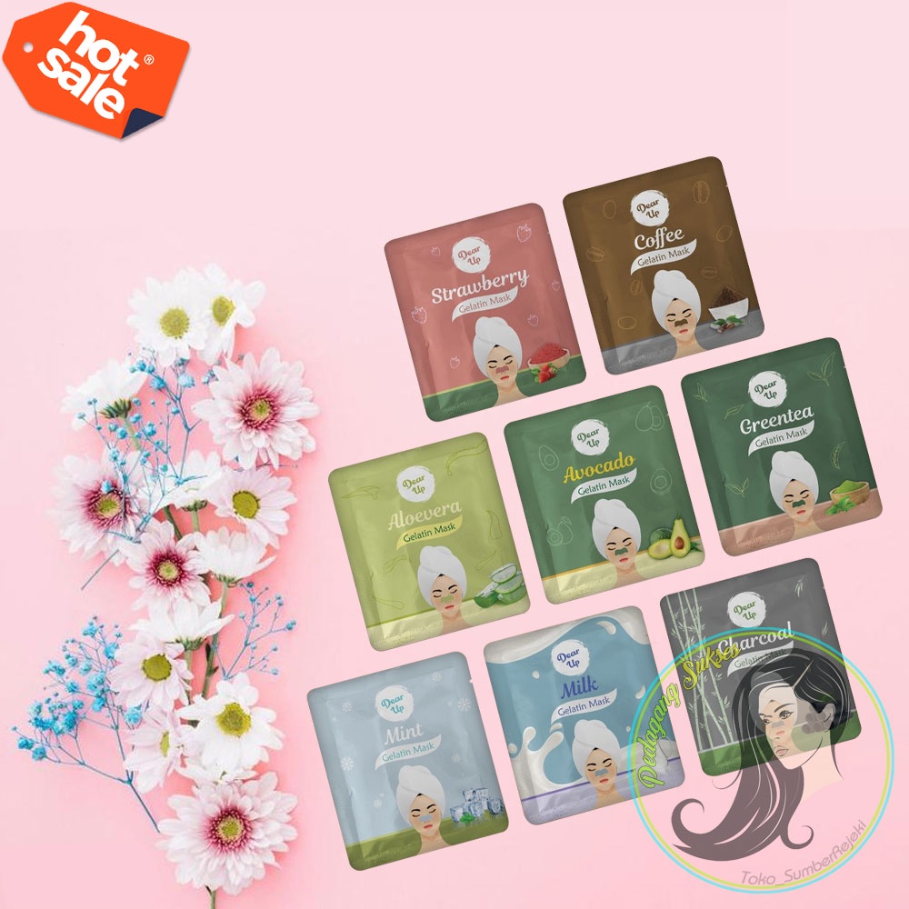 Jual MASKER GELATIN MASKER KOMODE DEAR UP BPOM | Shopee Indonesia