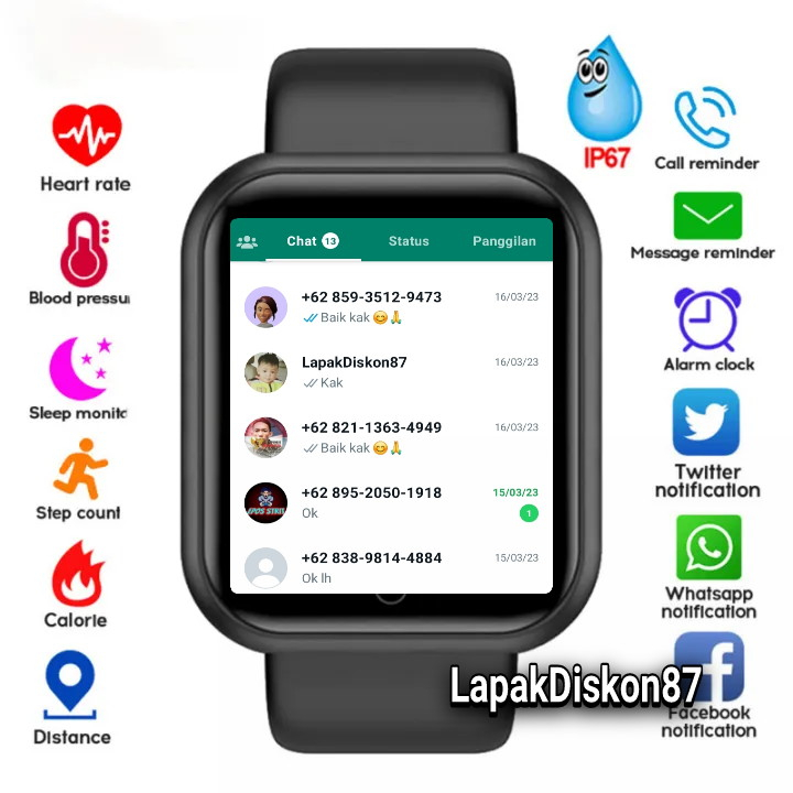 Jual JAM TANGAN PINTAR HP ANDROID SMARTWATCH ANAK DEWASA PRIA WANITA ...