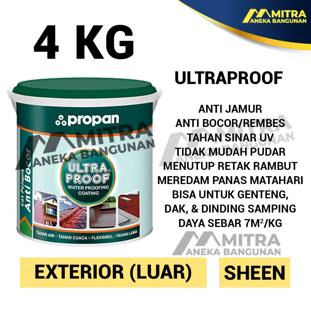Jual CAT TEMBOK PROPAN INTERIOR EKSTERIOR WARNA AQUA APPEAL 147-3 ...