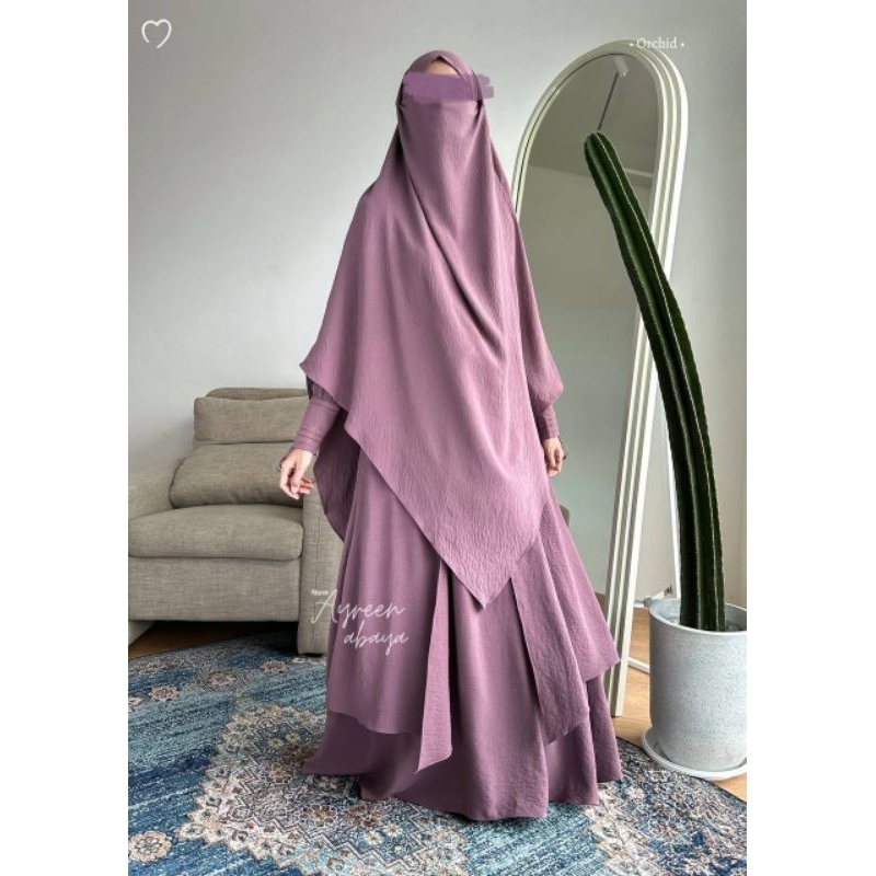 Jual [READY FREE CASHBACK] Abaya Ayreen Gamis Syari Original Free Niqob ...