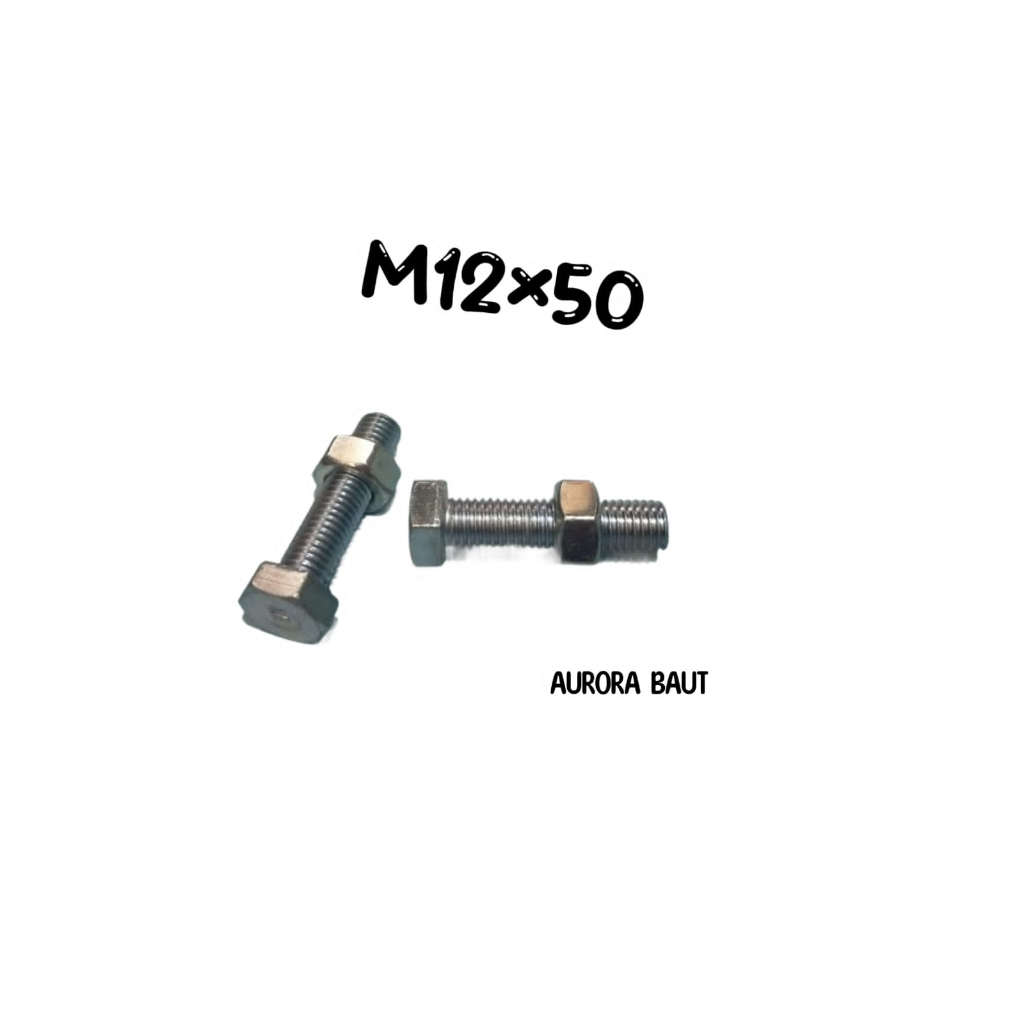 Jual Baut Mur M12x50 | Shopee Indonesia