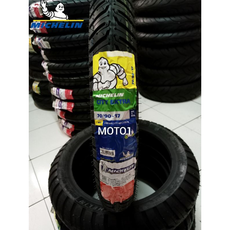 Jual (Dot 2025)Ban Michelin City Extra Ring 17 Tubeless (Pilih Varian ...