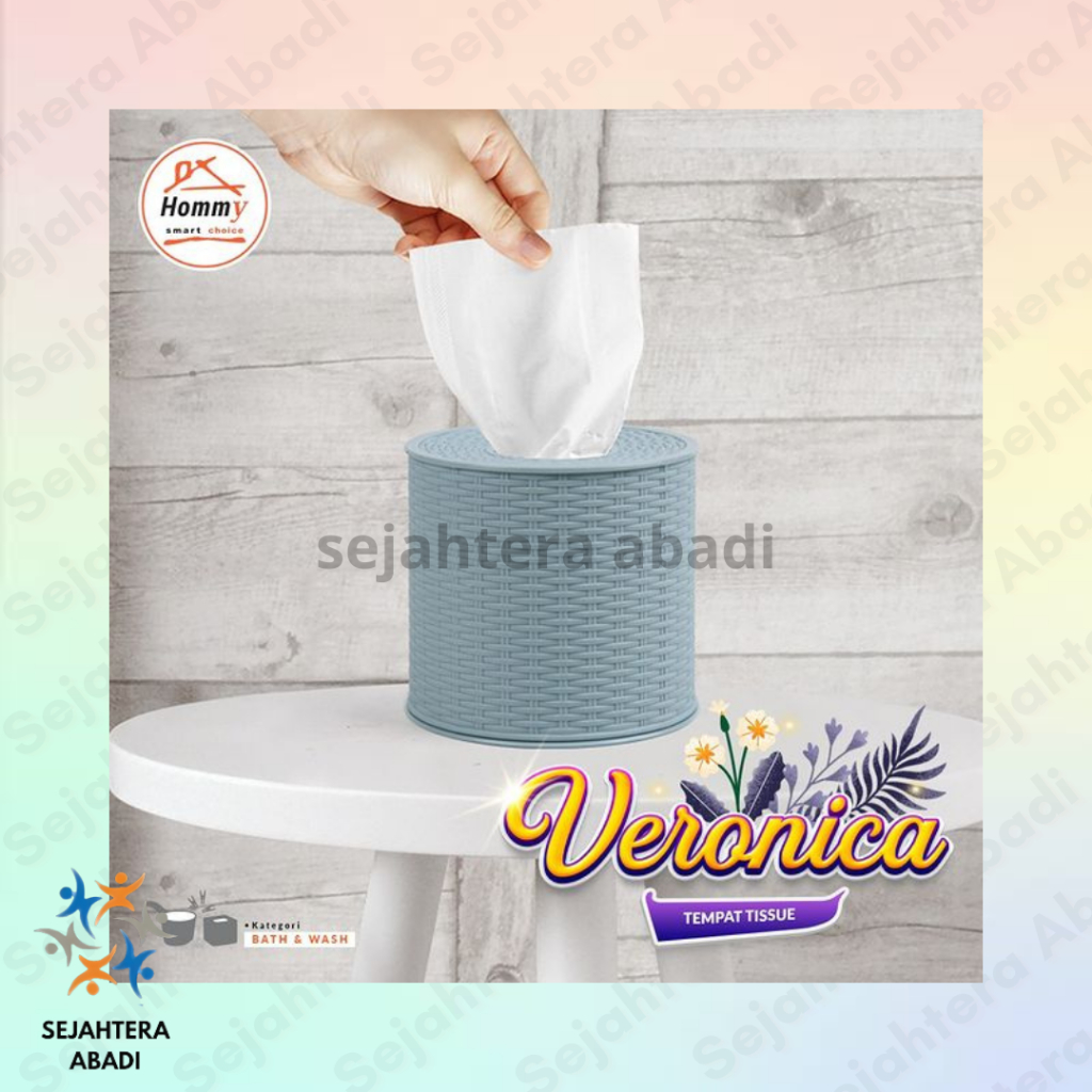 Jual Tempat Tissue bulat gulung Veronica - Hommy 5201 | Shopee Indonesia