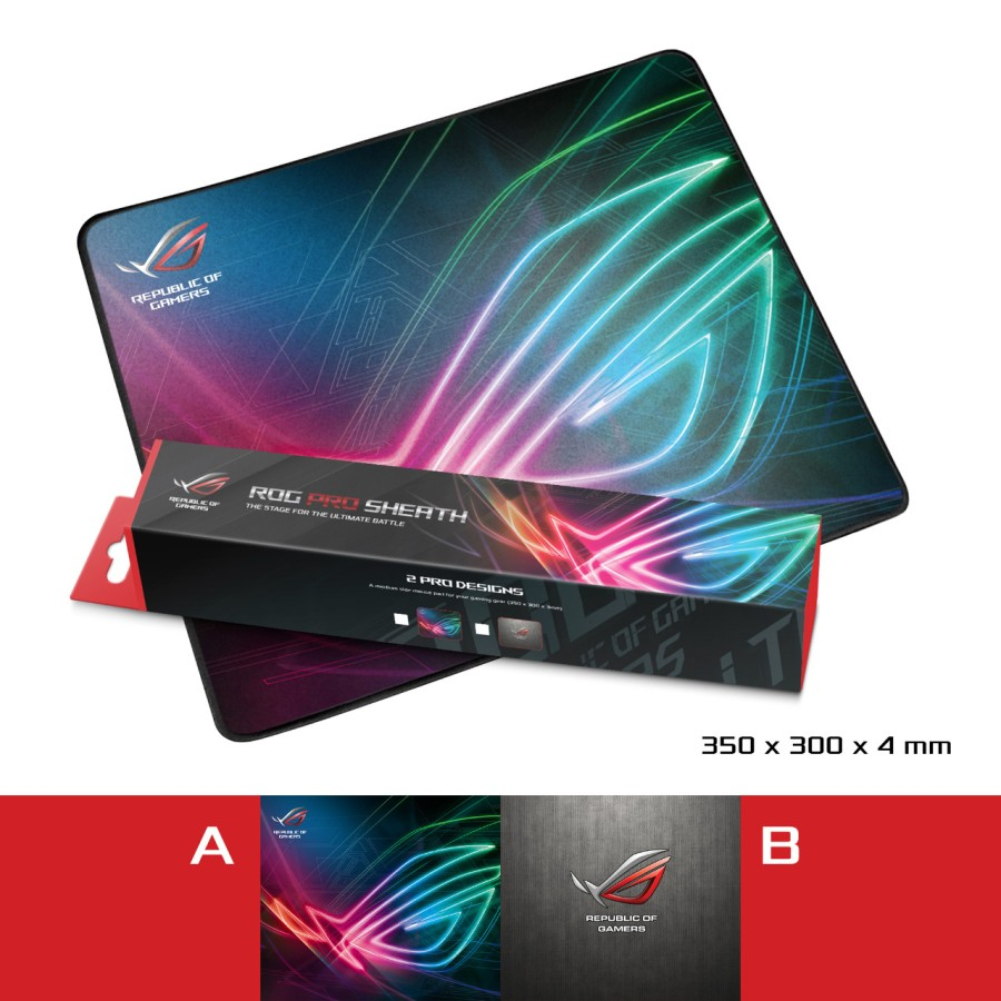 Jual Mouse Pad Asus ROG / Mousepad Gaming ASUS 35 x 30 cm | Shopee ...