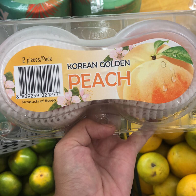 Jual Buah Peach Golden Korea Jumbo Isi 2 Pcs / Pack | Shopee Indonesia