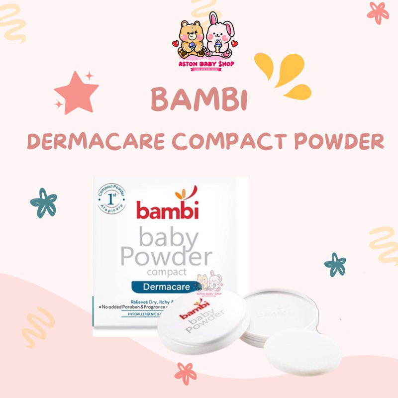 Jual Bambi Baby Compact Powder Dermacare 40gr Bedak Padat Bayi Kulit ...