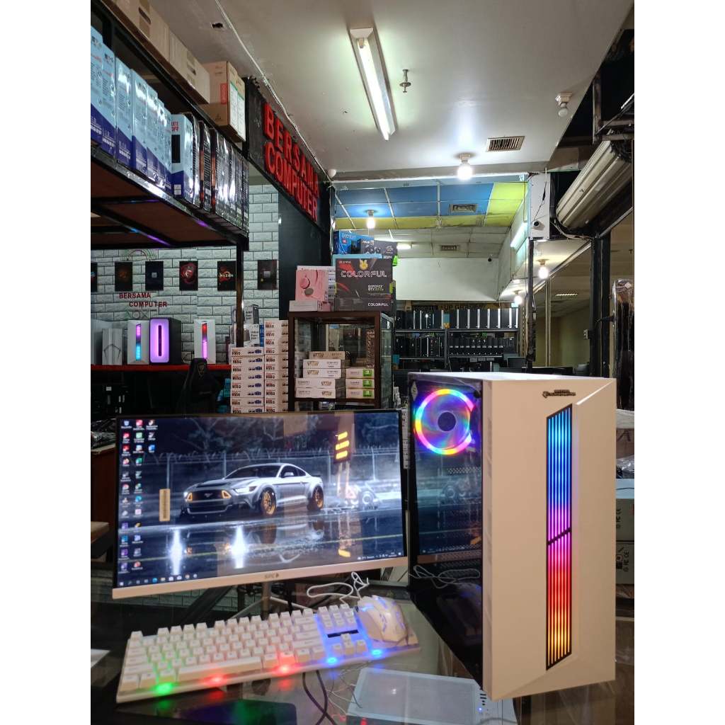 Jual PC GAMING PUTIH CORE I7 4770 RAM 16 GB SSD 256 MONITOR 22 | Shopee ...